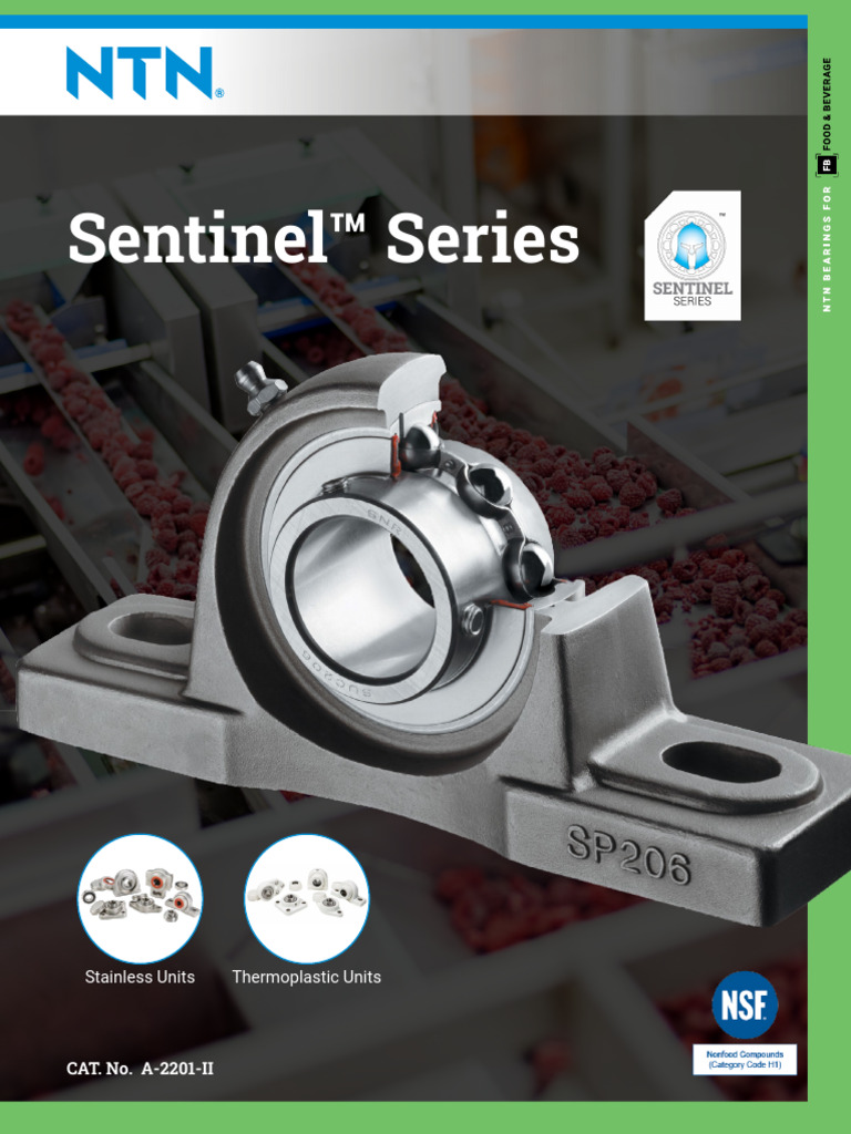 NTN FoodBev Catalog Sentinel A 2201 II | PDF | Bearing (Mechanical) | Building Engineering