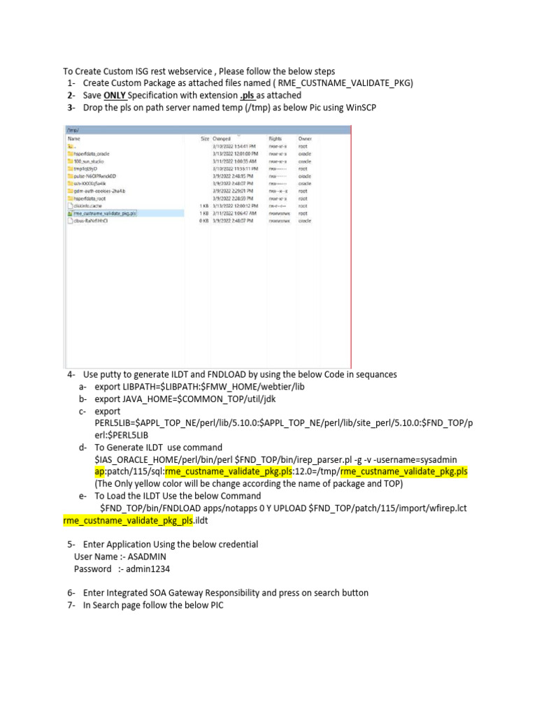 To Create Custom ISG Rest Webservice | PDF | Web Service | World Wide Web