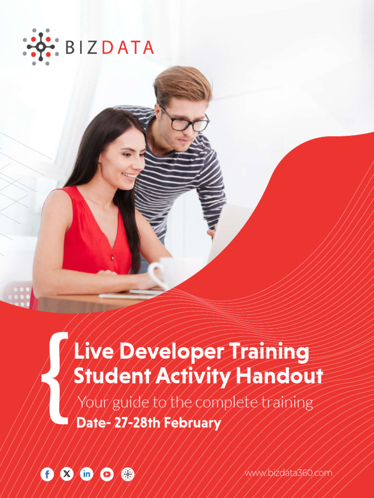 Live Developer Training Student Activity Handout | PDF | Password | Databases