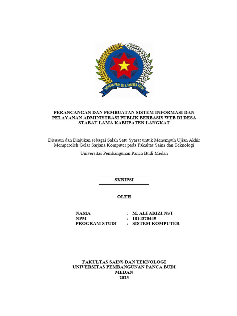 Sistem Informasi Administrasi Desa Web | PDF