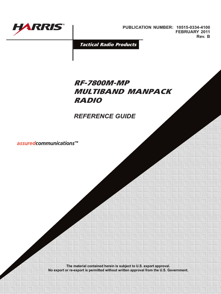 7800M-MP Ref Guide | PDF | Rechargeable Battery | Menu (Computing)