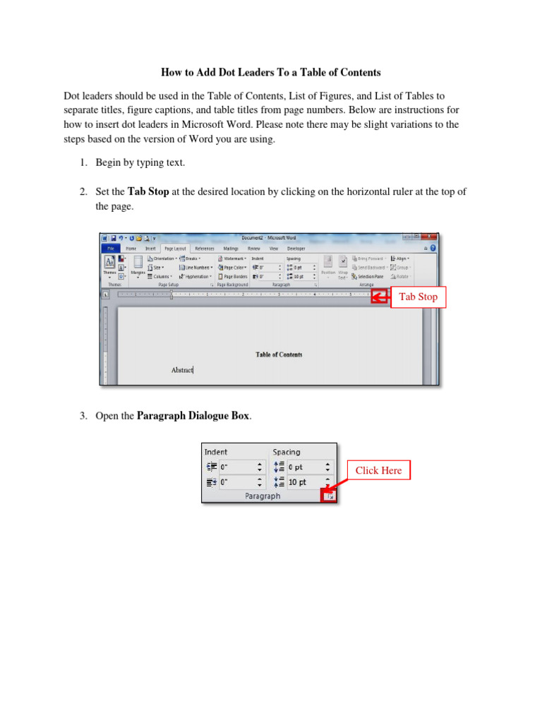 Dot Leader Instructions | PDF | Career & Growth