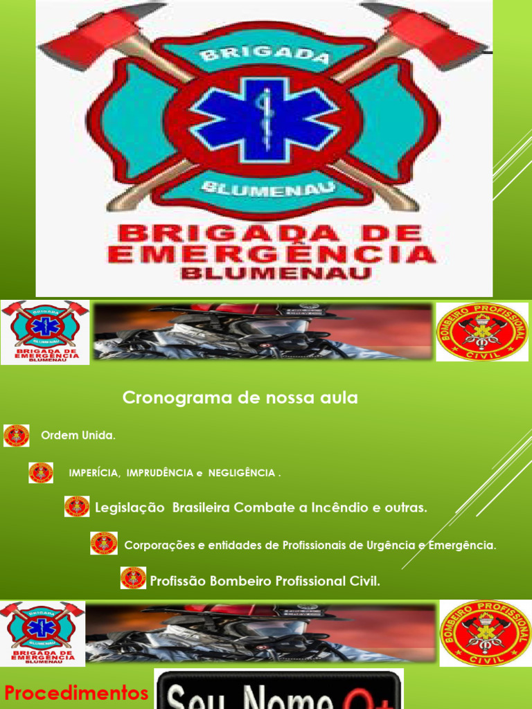 1º Módulo B. Bombeiro. | PDF | Paramédico | Bombeiro