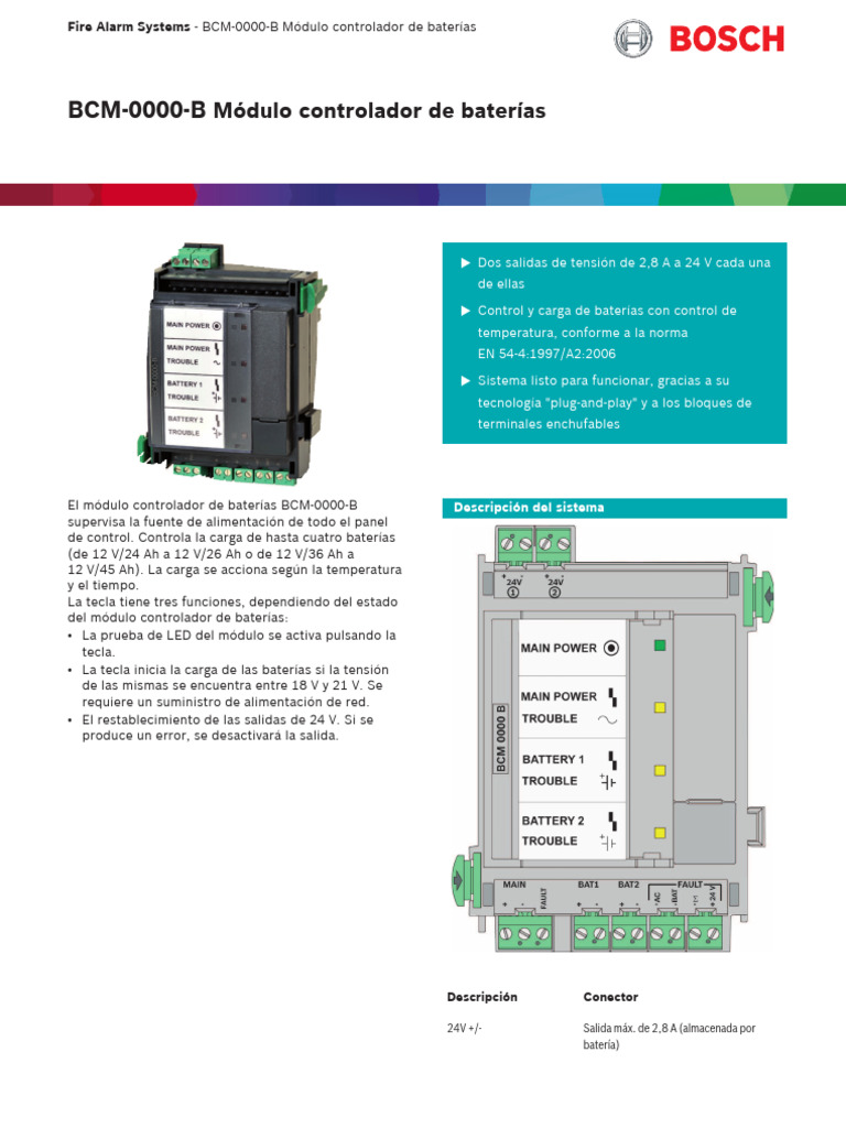 BCM 0000 B Modulo Controlador de Baterias | PDF | Ingeniería ...