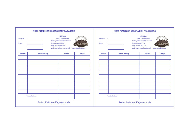 Nota Pembelian | PDF