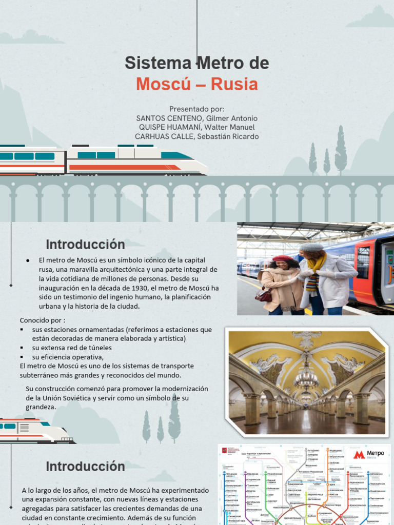 Sistema Metro de Moscú - Rusia 1.1 - GRUPO 2-Expo | PDF | Tránsito ...