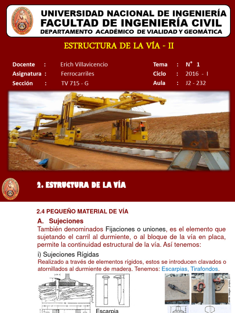 Estruc Via II | PDF | Transporte ferroviario | Infraestructura ferroviaria