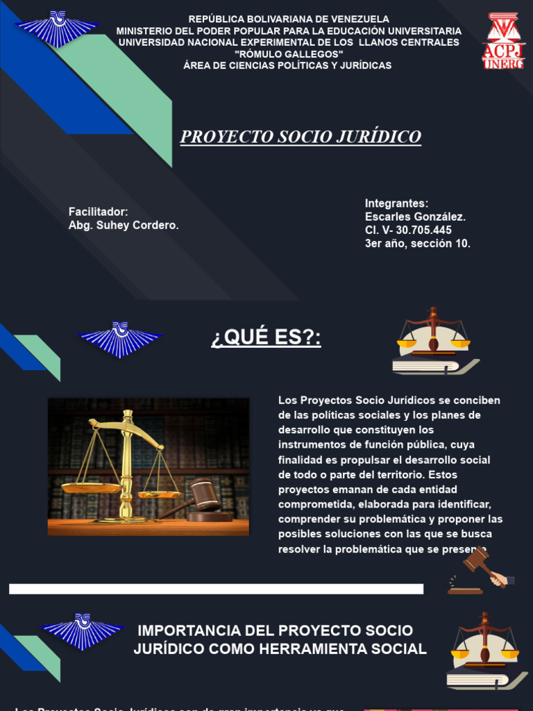 Proyecto Socio Jurídico Escarles. | PDF Proyecto Socio Jurídico Escarles. | PDF
