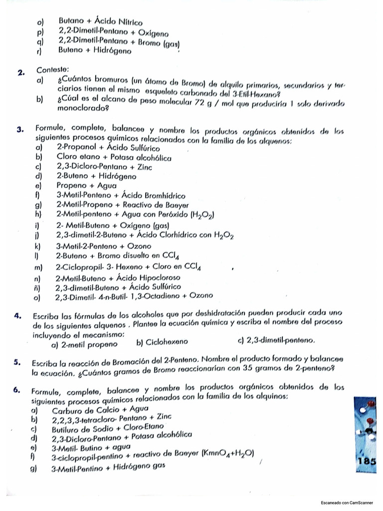 Ejercicios Complementarios | PDF