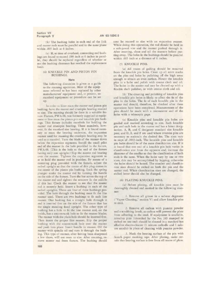 P&W R-1340-AN-1 Overhaul Inst - PT 2 | PDF
