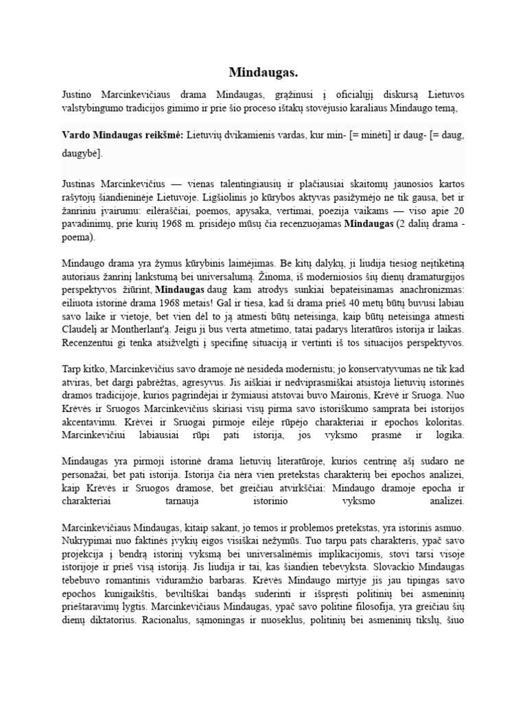 Mindaugas | PDF