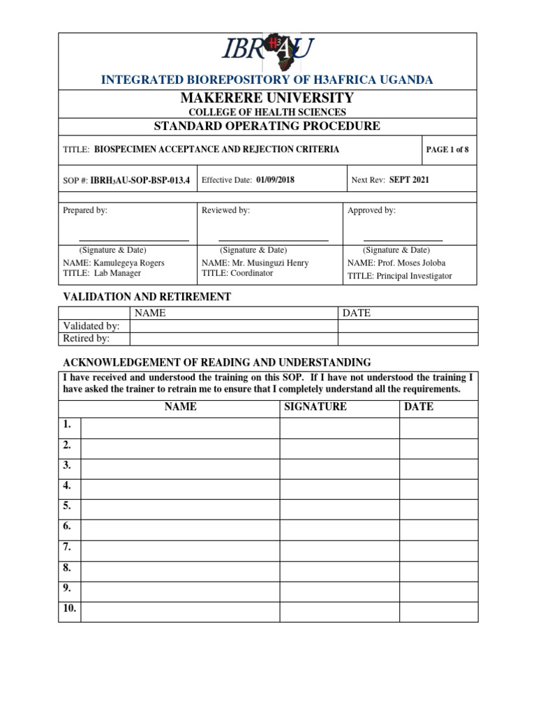 013 Sample Acceptance and Rejection Criteria | Download Free PDF ...