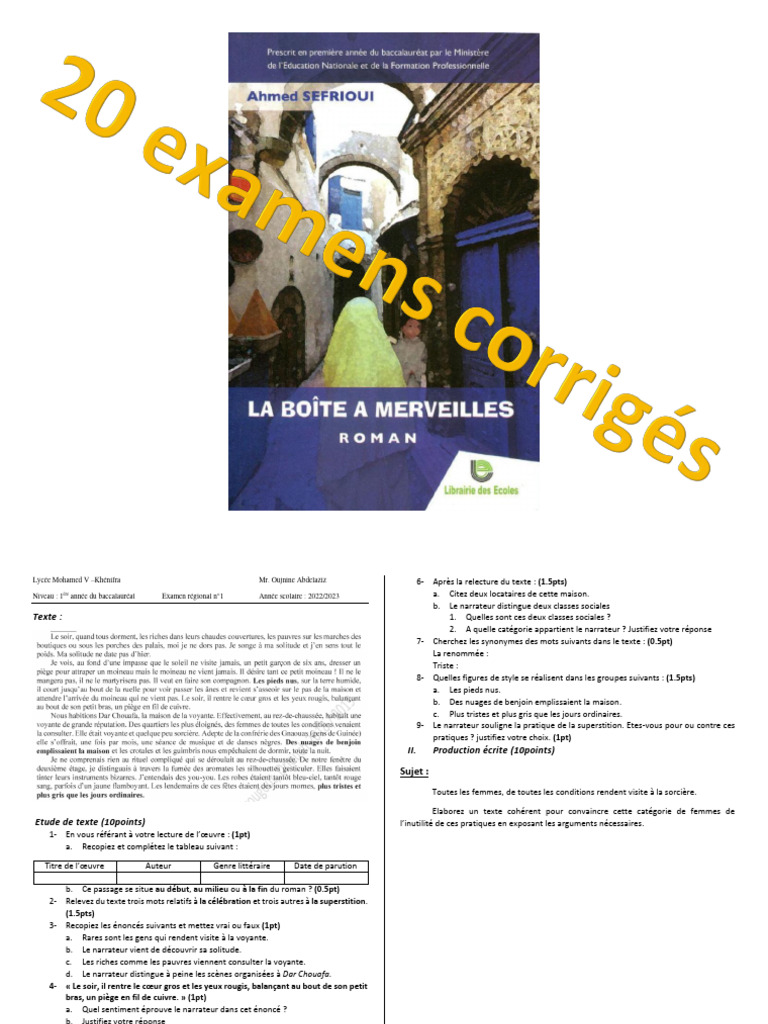 20 Sujets - La Boite À Merveilles | PDF