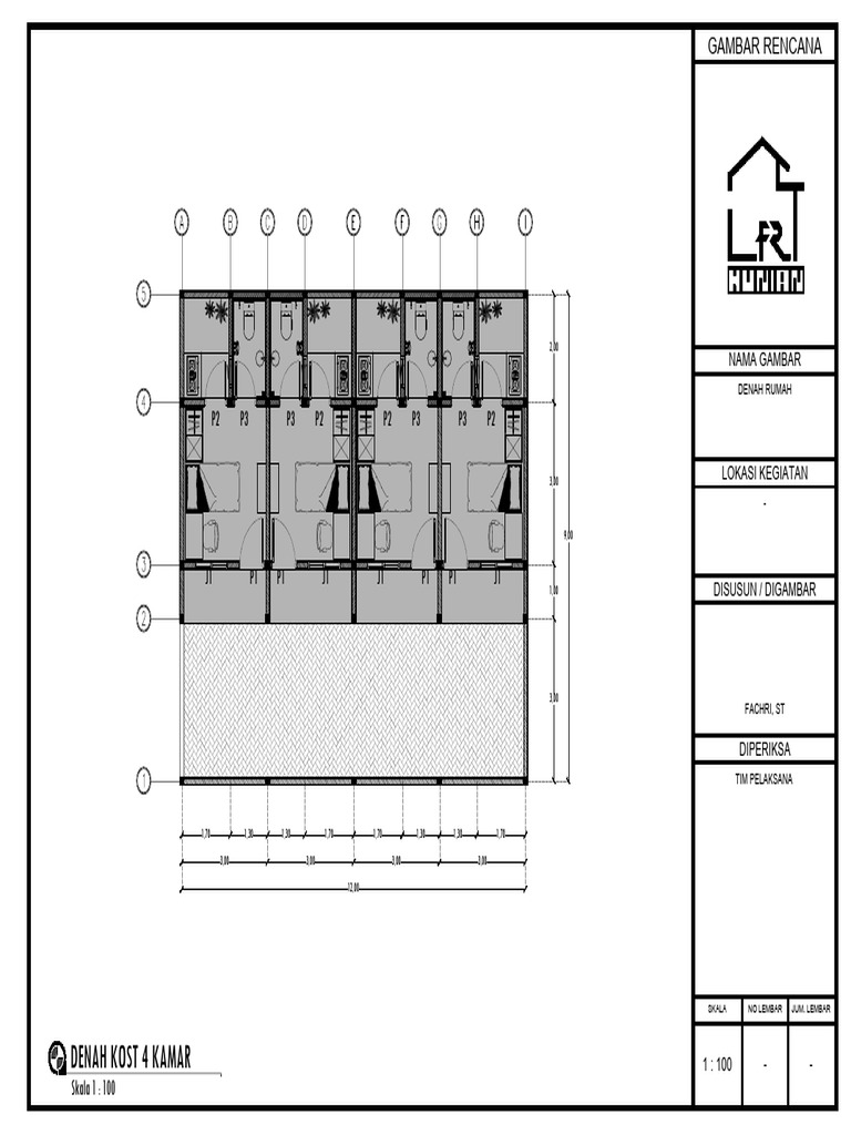 Denah Kost 4 Kamar | PDF