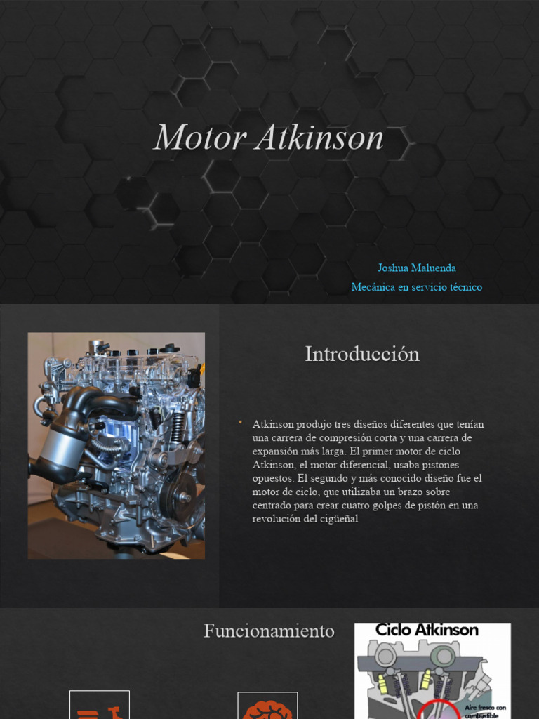 Funcionamiento y Ventajas del Motor Atkinson | PDF | Pistón | Partes de ...