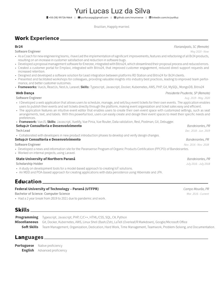 Curriculum Vitae | PDF | Software | Computing