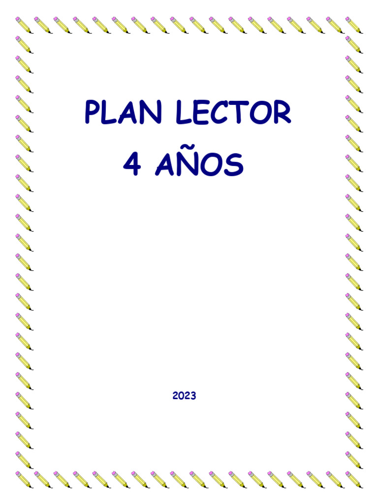 Plan Lector 4 Años | PDF