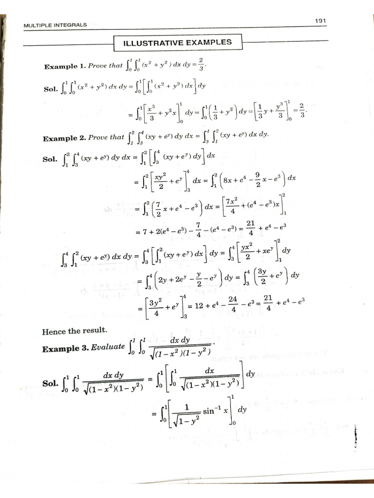 Multiple Integration | PDF