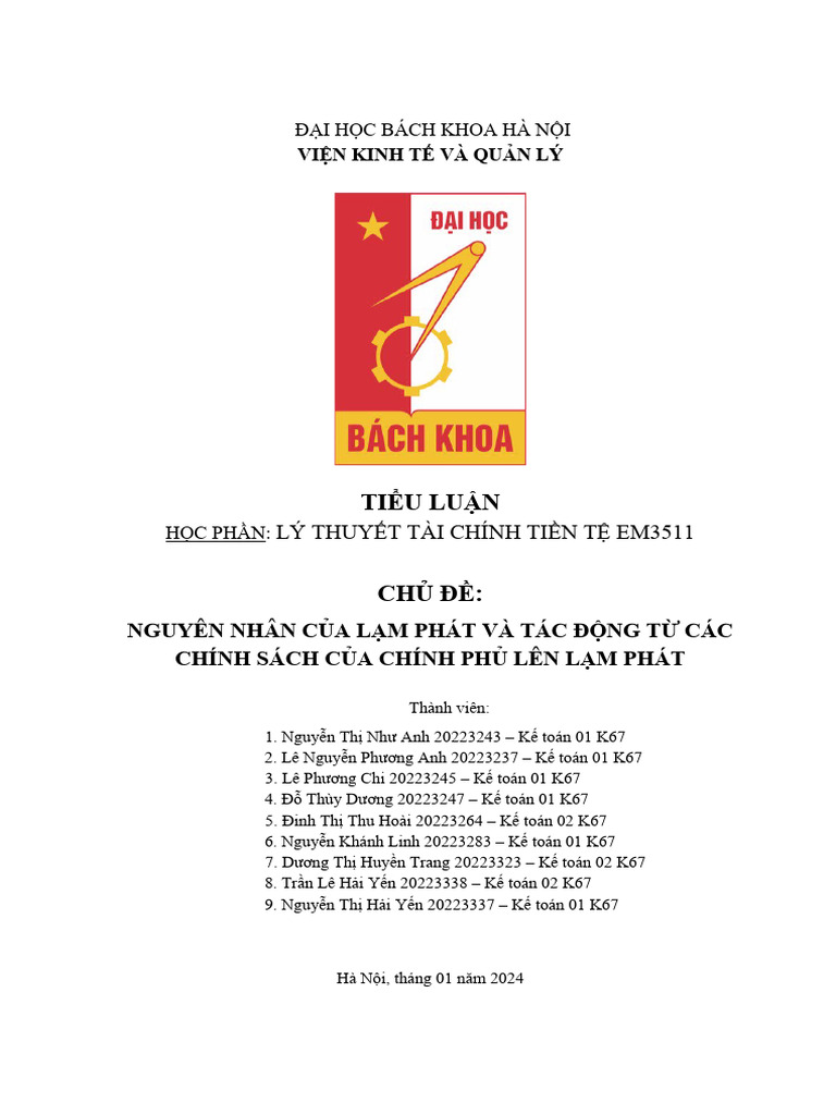 Tiểu luận lttc | PDF