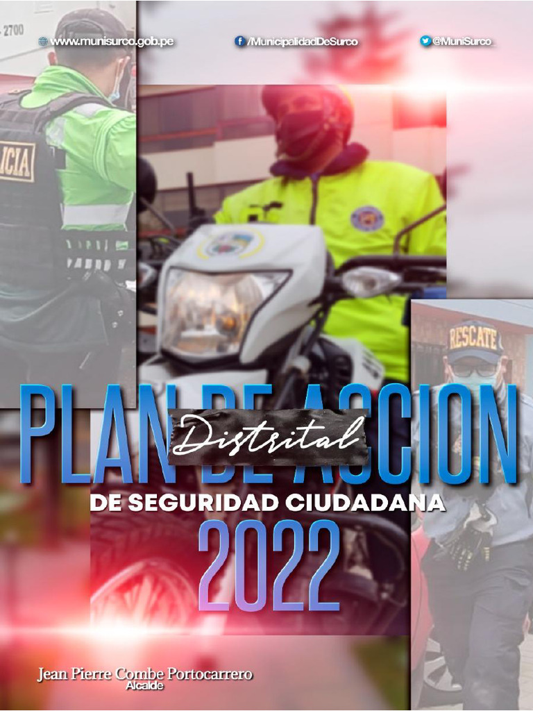 Plan de Accion Seguridad Ciudadana | PDF | Valores | Tecnología de información y comunicaciones