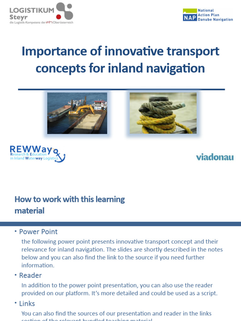 Innovative Transport Concepts | PDF | Transport | Logistics