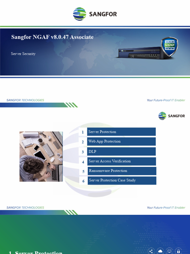 SANGFOR NGAF V8.0.47 Associate 2022 07 Server Security | PDF | Ransomware | Internet & Web