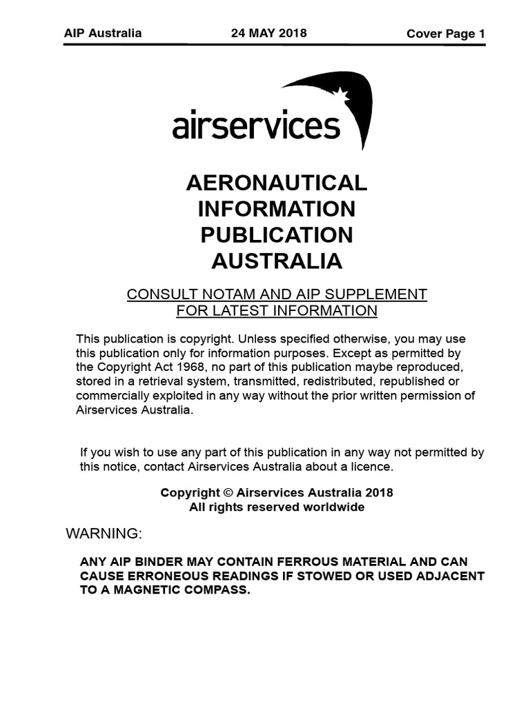 AIP Australia | PDF | Aviation Safety | Aviation