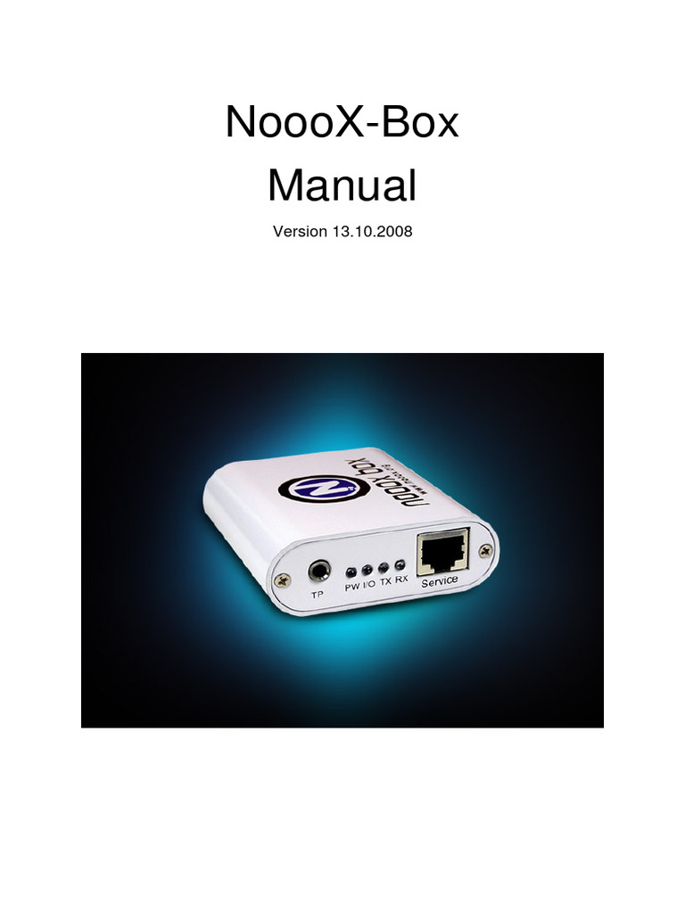 NoooX-Box User Manual V1.0 Guide | PDF | Operating System Families | Computing