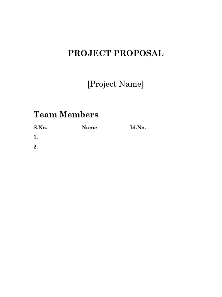 Project Proposal Format | PDF | Project Management | Evaluation