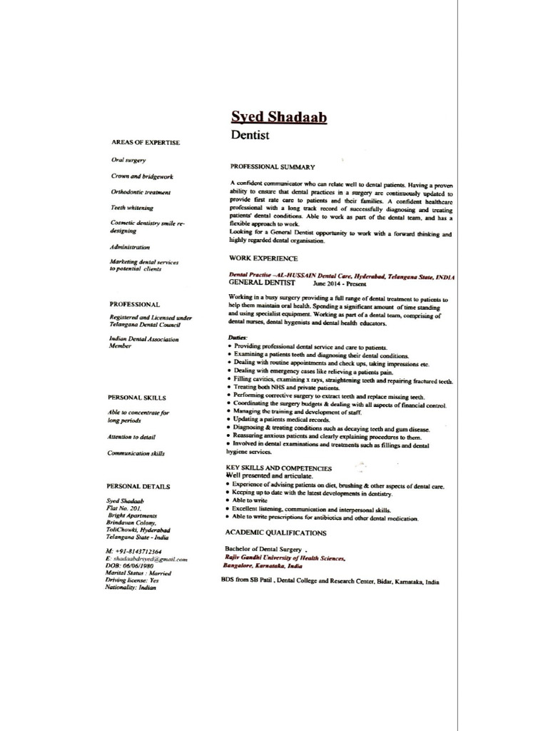 Resume Shadaab | PDF
