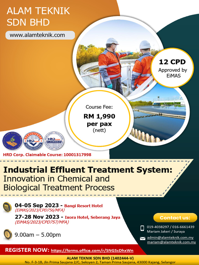 CPD Course (Alam Teknik SDN BHD) - IETS Innovation in Chemical and ...
