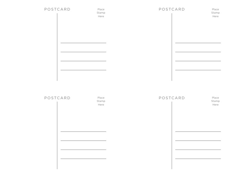 Postcard Template | PDF