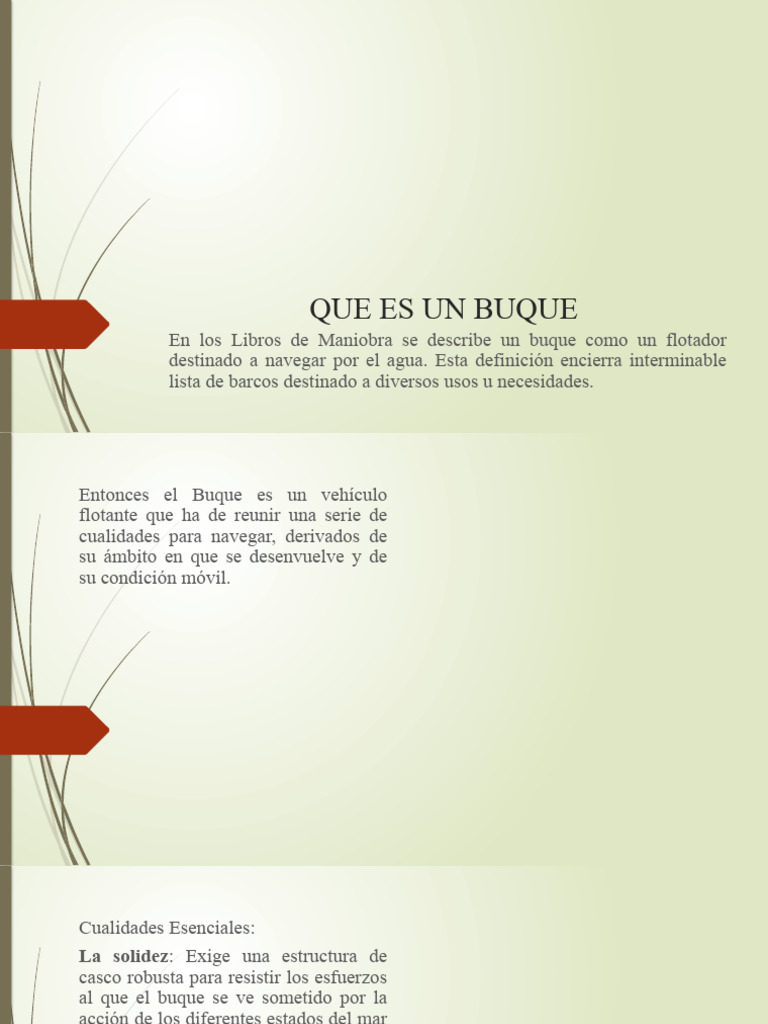 Características y Tipos de Buques | PDF | Puerto | Buques