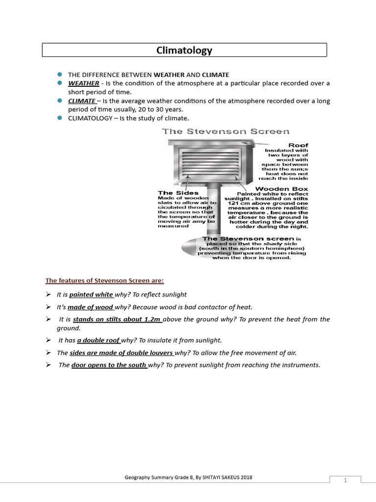 Geography Grade 8 Notes-1 | PDF | Rock (Geology) | Atmosphere Of Earth