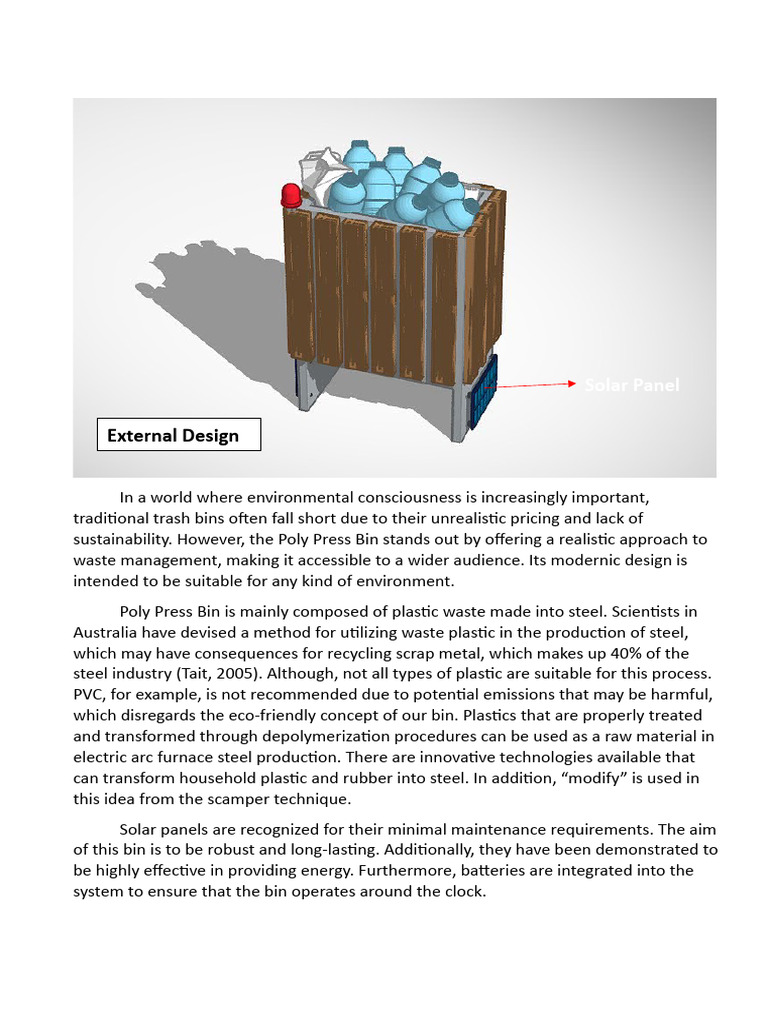 Poly Press Bin With Application | PDF | Waste | Waste Management