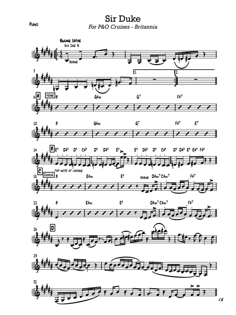 PB-70s-Sir Duke Alt Chart | PDF