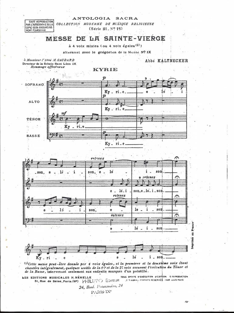 LATIN Messe de la Sainte Vierge | PDF