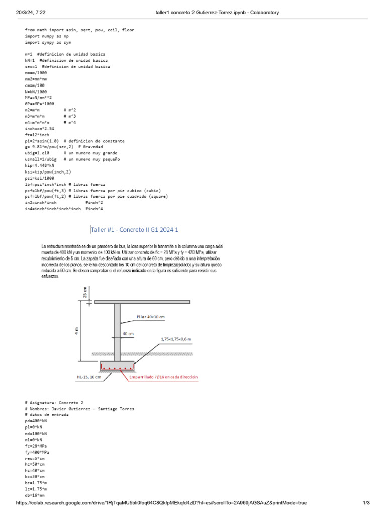 Taller1 Concreto 2 Gutierrez-Torrez | PDF