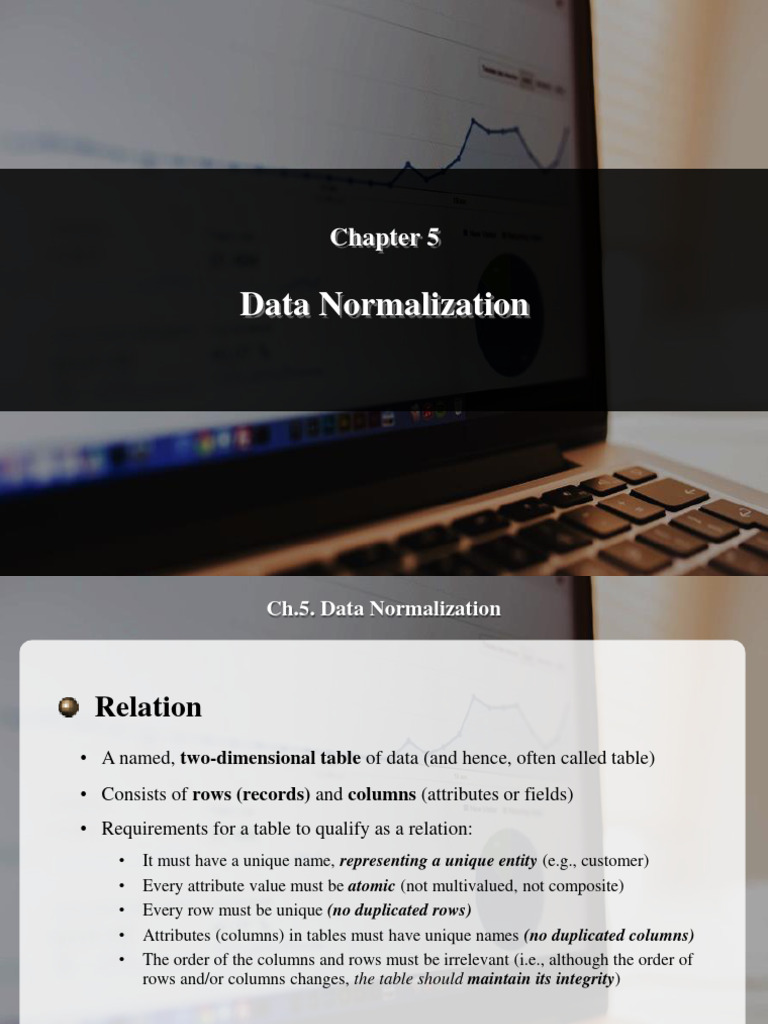 Bcis5420 - Lecture Note - ch5 - Data Normalization | PDF | Table ... Bcis5420 - Lecture Note - ch5 - Data Normalization | PDF | Table ...