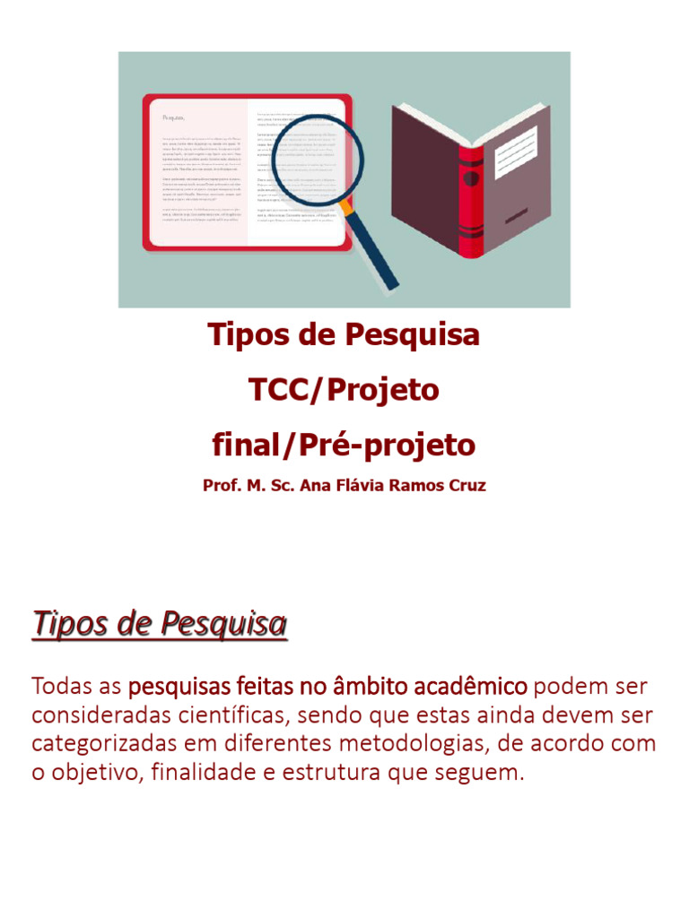 Tipos De Pesquisa Pdf Science Metodologia