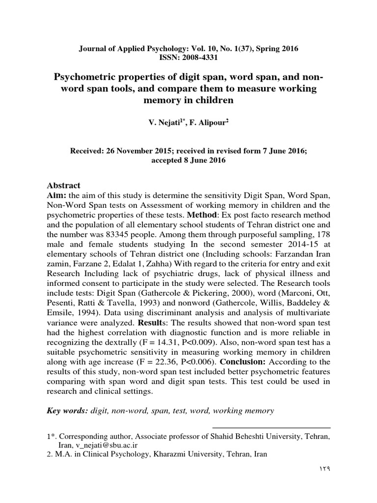 APSY - Volume 10 - Issue 2 - Pages 73-88 | PDF