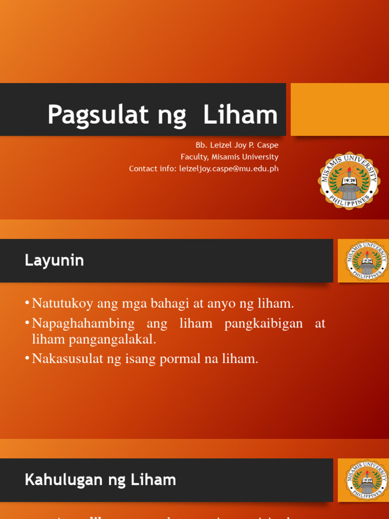 Pagsulat NG Liham | PDF