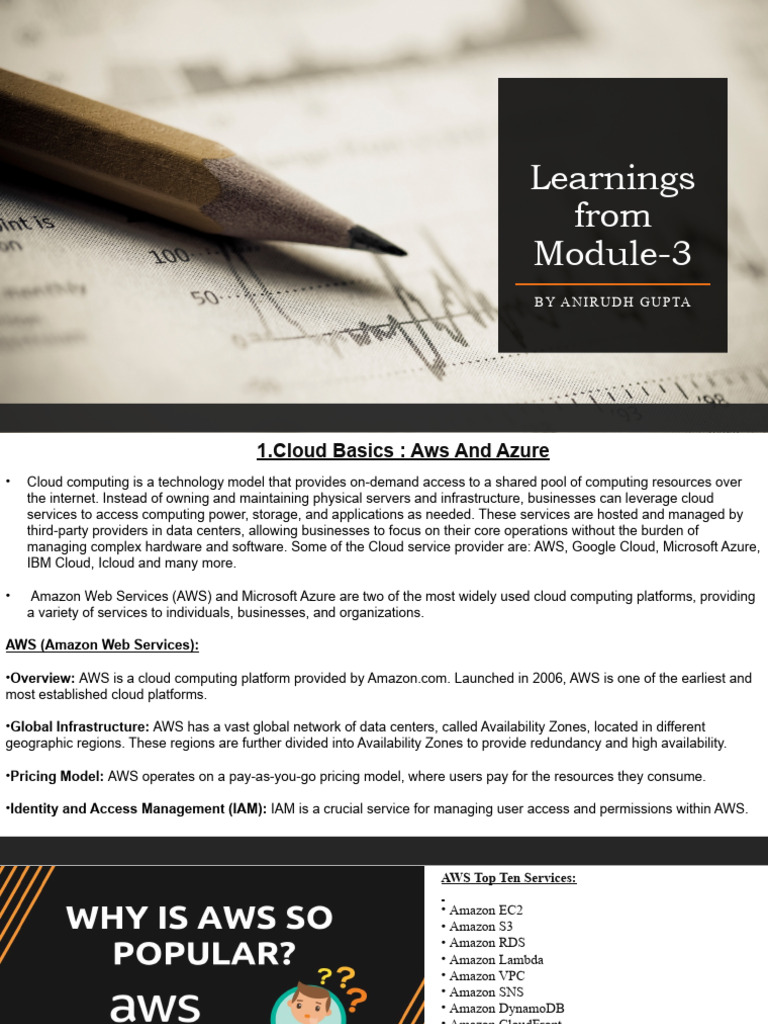 Learnings From Module-1 | PDF | Cloud Computing | Amazon Web Services