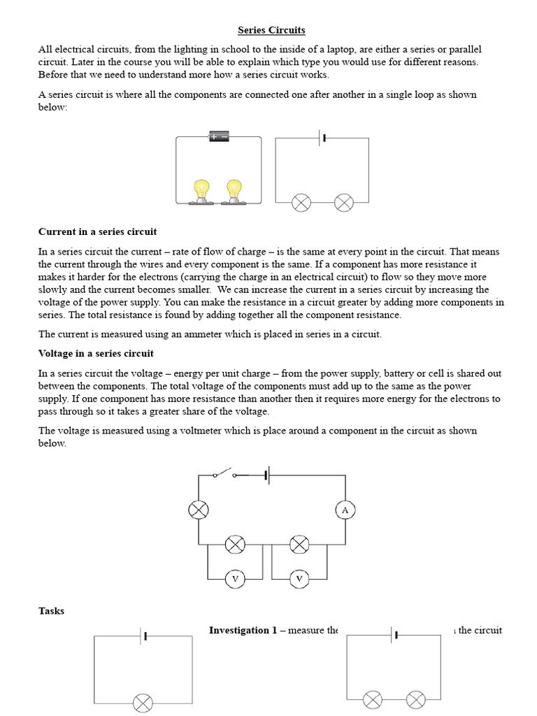 Understanding Series Circuits Basics | PDF | Series And Parallel ...
