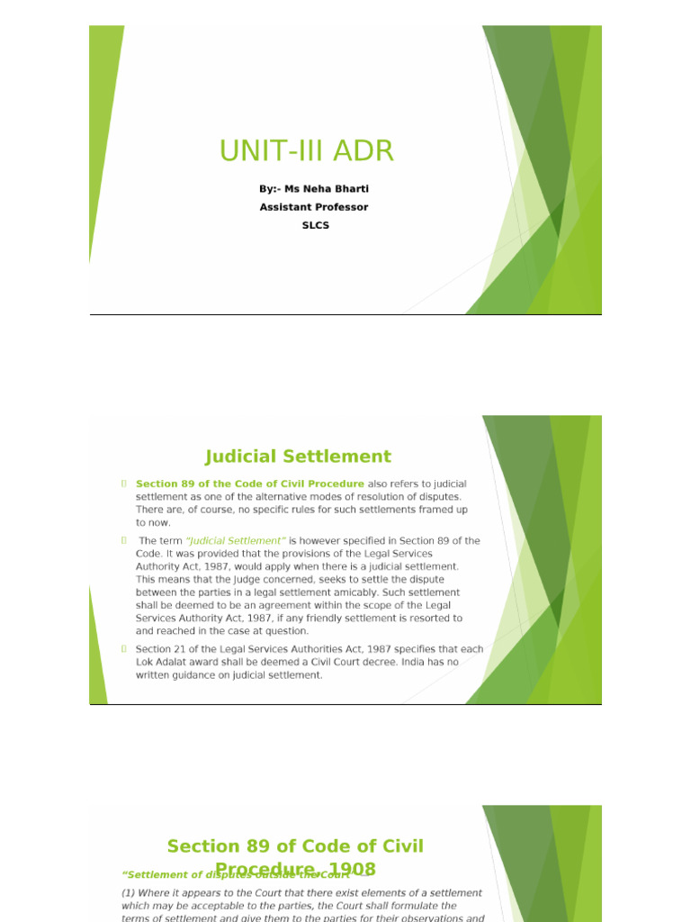Unit-Iii Adr | PDF