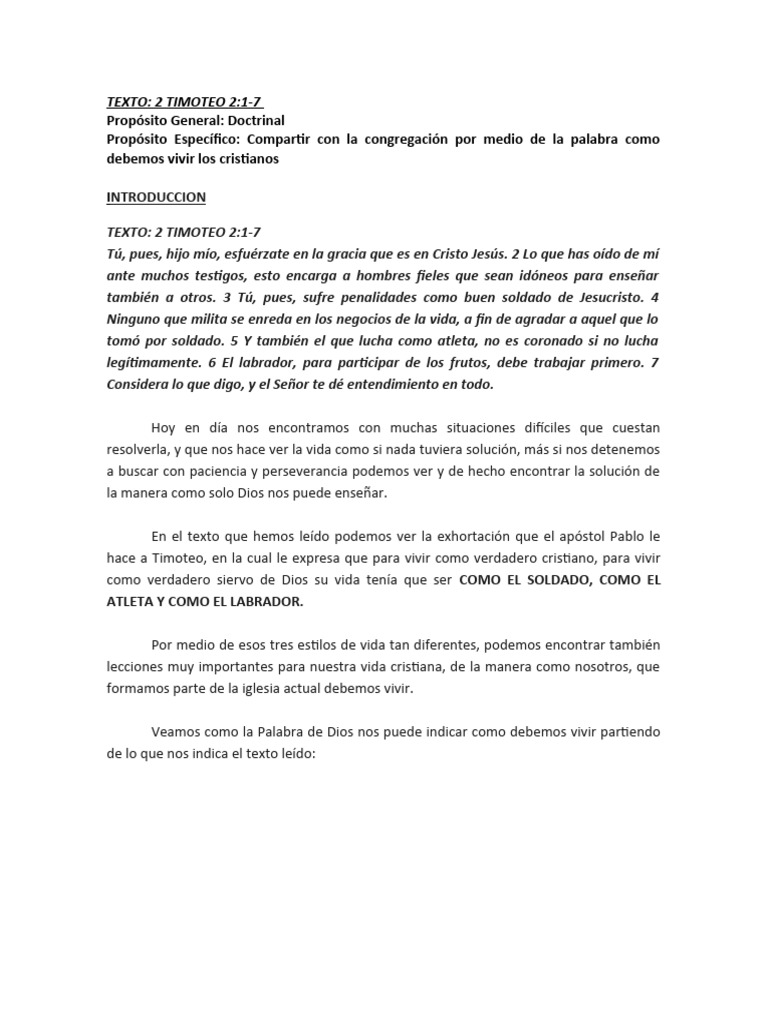 Como Debemos Vivir Los Cristianos 04122022 Pdf Jesús Dios