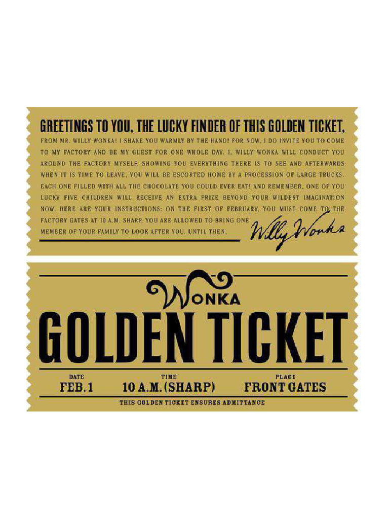 Golden Ticket | PDF