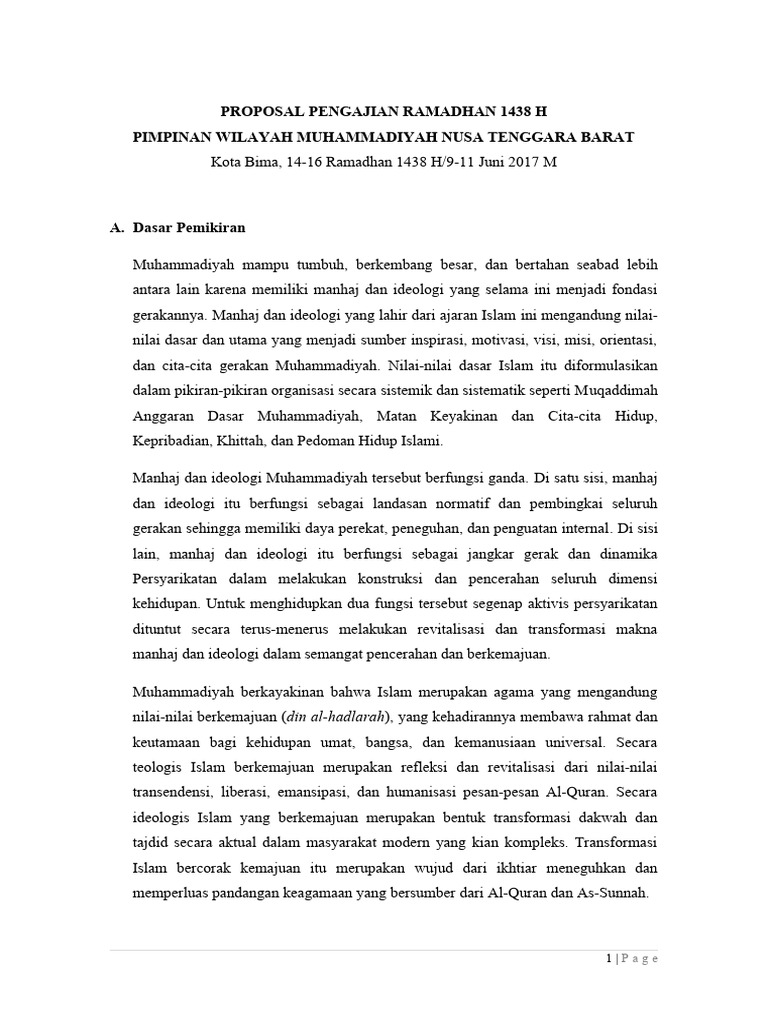 Pengajian Ramadhan Muhammadiyah NTB 2017 | PDF | Sains & Matematika ...