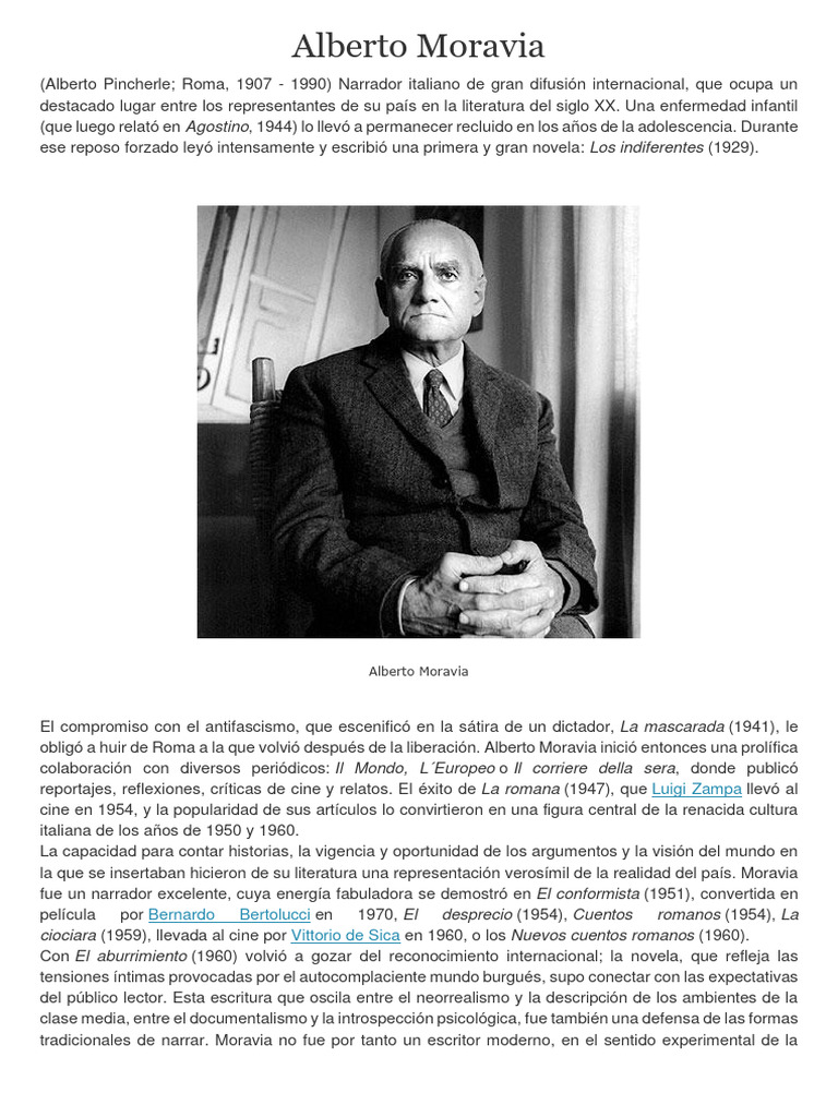 Alberto Moravia | PDF