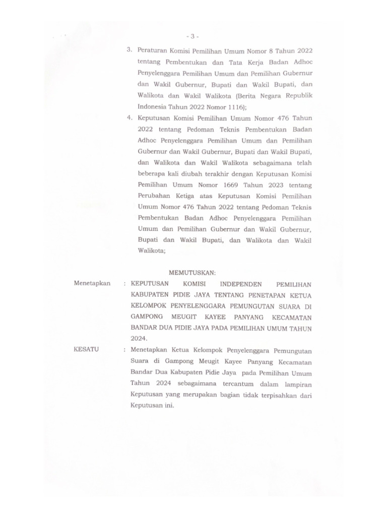 Peraturan Komisi Pemilihan Umum Nomor 8 Tahun 2022 Pdf